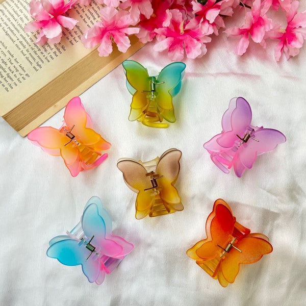Ombre Shaded Butterfly Clutcher – Kinzah Fashion